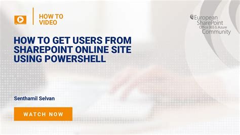 How To Get Users From Sharepoint Online Site Using Powershell Youtube