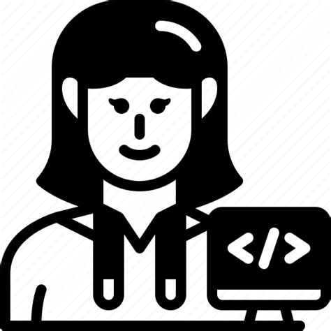 Programmer Avatar Occupation Profession Woman Career Female Icon Download On Iconfinder