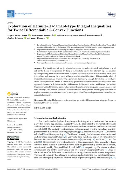 Pdf Exploration Of Hermite Hadamard Type Integral Inequalities For Twice Differentiable H