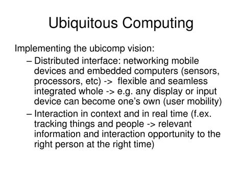 PPT UBIQUITOUS COMPUTING PowerPoint Presentation Free Download ID