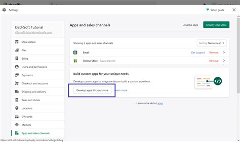 Getting The Api Access Token From Your Shopify Store