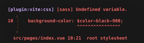 vue3 vite [sass] undefined variable [sass] use rules must be written before any other rules