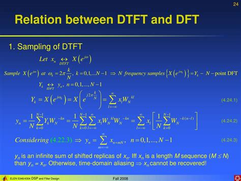 PPT Lecture Frequency Domain Representation DTFT IDTFT DFT IDFT PowerPoint Presentation