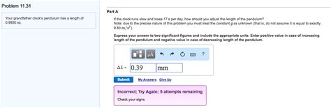 Solved Problem 1131 Part A Your Grandfather Clocks