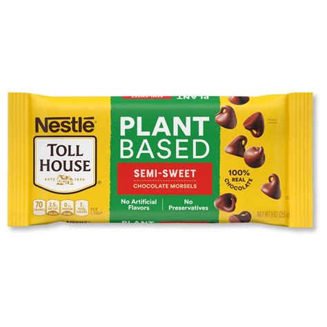 Nestle Toll House Plant Based Semi Sweet Chocolate Morsels 9 Oz