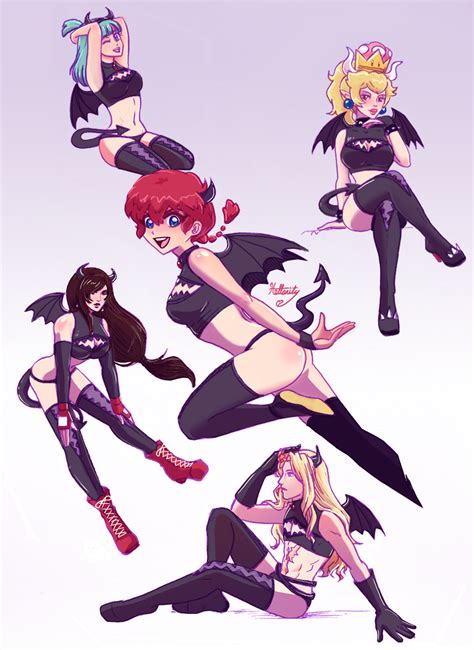 Succubus Bikini Set 1 By Madame Origami On Newgrounds