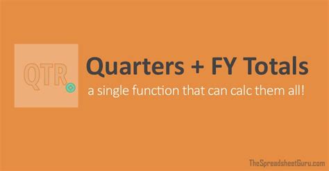 Chris Newman On Linkedin Calculate Quarter And Fy Totals With Single Excel Function