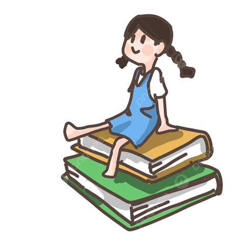 공부 하 다 책 을 읽다 귀여운 소녀 일러스트 삽화 교육 독서 소녀 Png 일러스트 및 Psd 이미지 무료 다운로드 Pngtree