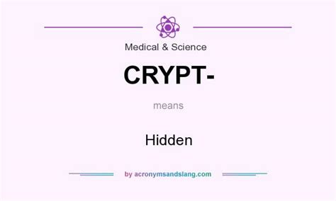 What Does Crypt Mean Definition Of Crypt Crypt Stands For Hidden By