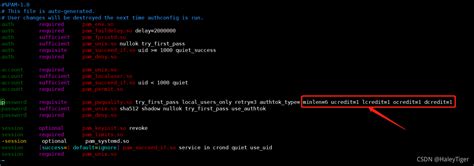 Linux（centos7）取消密码复杂度及长度限制centos取消密码复杂度 Csdn博客