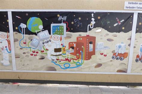 Schutting Langs Bouwterrein Bij Station Heerlen