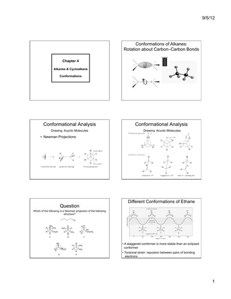 Conformational Analysis Conformational Analysis Question