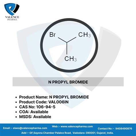 N Propyl Bromide Intermediate At Rs 700 Kg In Vadodara Id 2851515386762