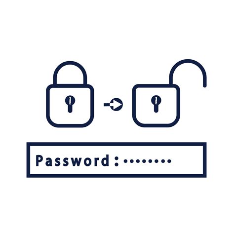 Secure Account Padlock Lock Icon Login With Password 11410698 Vector Art At Vecteezy