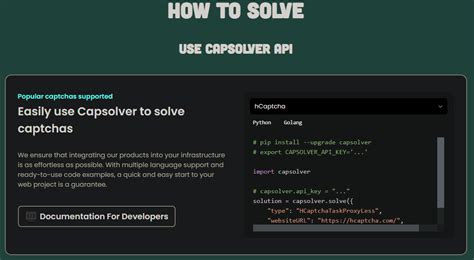 Capsolver The Ultimate Tool For Automated Captcha Solving