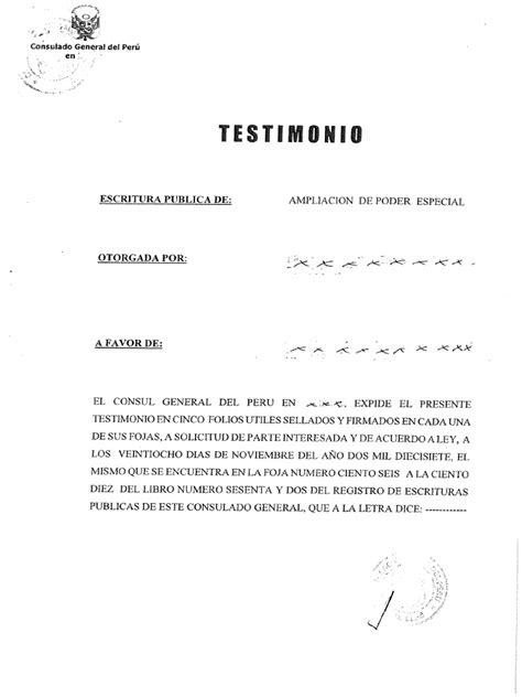 Modelo Poder Consulado Peruano Pdf