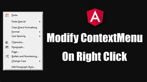 Custom Contextmenu Create In Angular Angular Modify Contextmenu