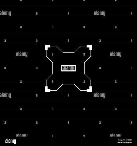 Cyberpunk Style Square Target Futuristic Gui Rectangle Target Aim