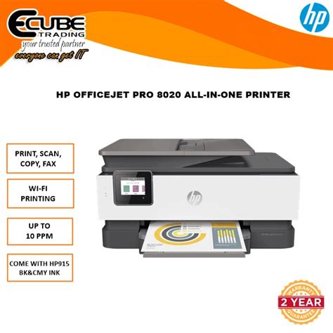 HP Officejet Pro All In One Wireless Printer Print Scan Copy