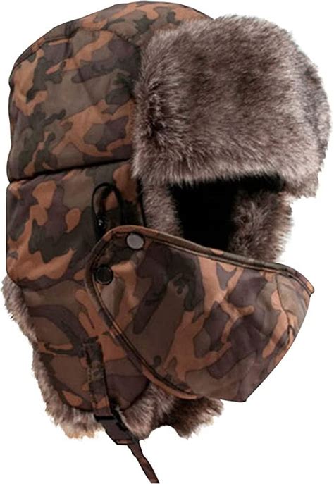 Lainin Winter Outdoor Trapper Hat Russian Ushanka Trooper Aviator Ski