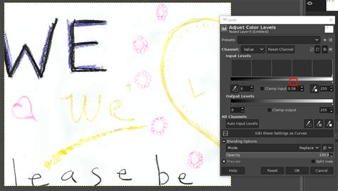 Use GIMP To Replace Very Faded Colors In Scan With Bolder Colors Graphic Design Stack Exchange