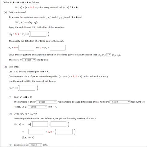 Solved Define H R X R R XR As Follows H X Y X 9 Chegg Com