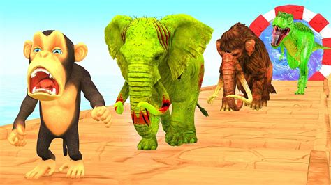 Zombie Elephant Chase Funny Monkey Escape From Temple Run Blazing Sands