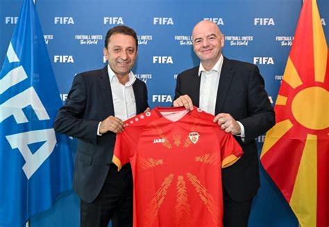 Инфантино го прими претседателот на ФФМ Сејдини