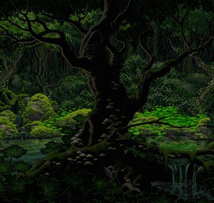 Beautiful Forest  Pixel Art Landscape Pixel Art Scenery