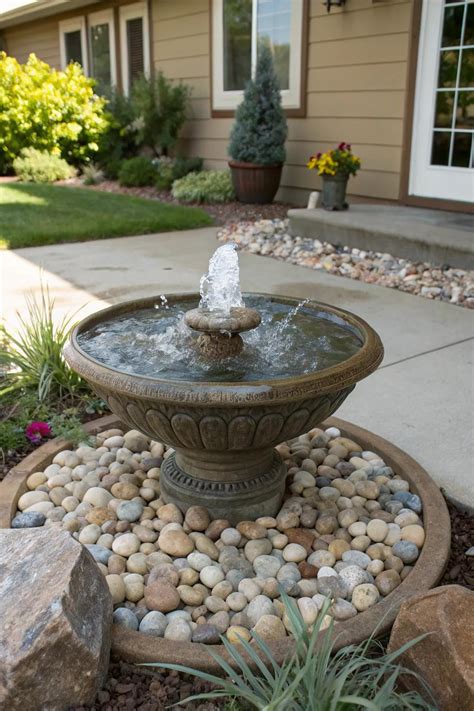17 Stunning Front Yard Water Feature Ideas
