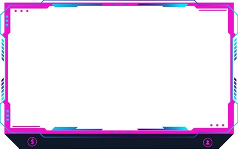 live broadcast gaming overlay decoration with abstract shapes girly live streaming overlay