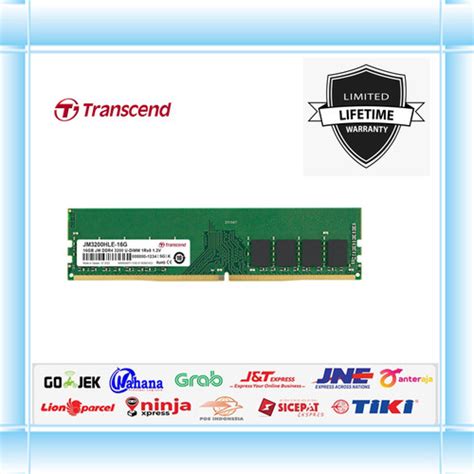 Jual Transcend U DIMM JETRAM DDR4 3200 DESKTOP RAM 16GB Jakarta Pusat Mediatama Technology