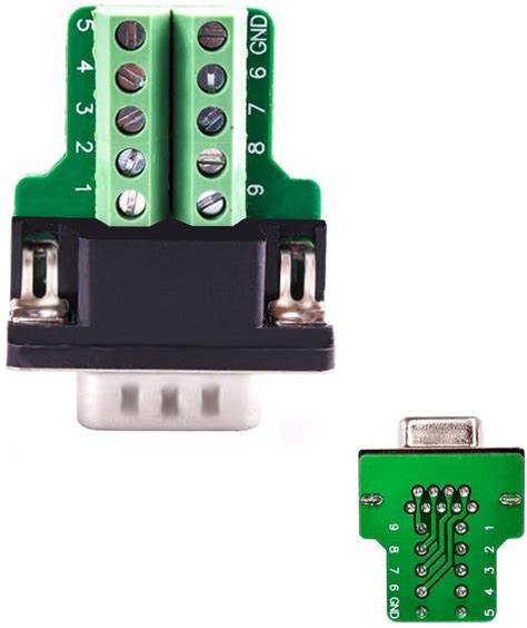 Buy Db9 Female Screw Terminal To Rs232 Rs485 Conversion Board With Shell And Nut Online At