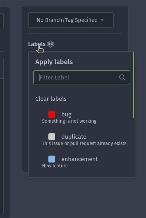 Clear Labels Should Remove Checkmarks In Popup · Issue 22222 · Go