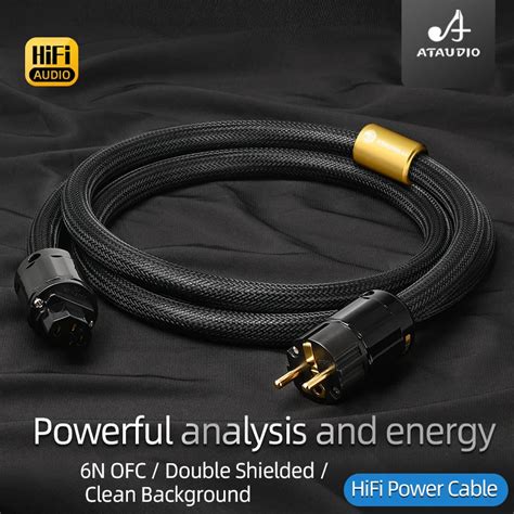 Ataudio Hi End 6n Ofc аудио кабель питания Aliexpress