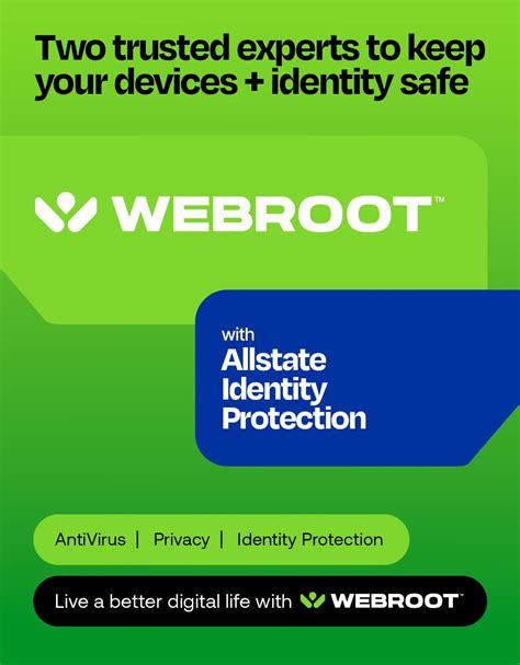 Webroot Internet Security And Allstate Identity Protection 3 Devices 1 Identity 1 Year