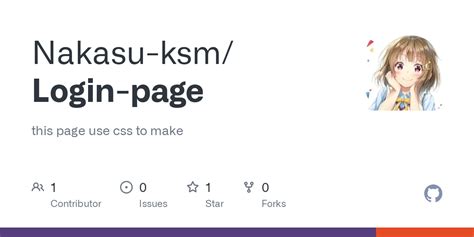 Github Nakasu Ksm Login Page This Page Use Css To Make