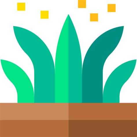 Grass Basic Straight Flat Icon