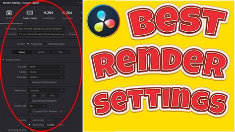 Best Render Settings In Davinci Resolve Davinci Resolve Best Export Settings YouTube