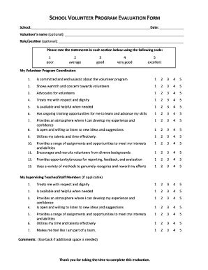 18 Printable Program Evaluation Form Templates Fillable Samples In PDF Word To Download