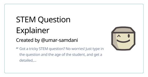 Stem Question Explainer