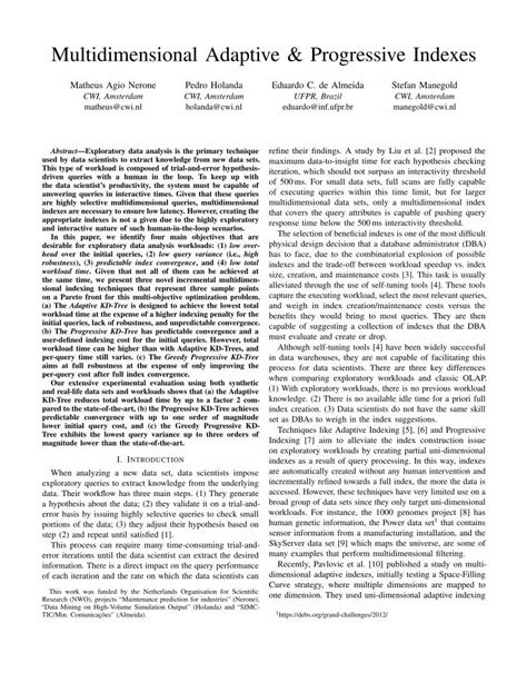 Pdf Multidimensional Adaptive And Progressive Indexes Dokumentips