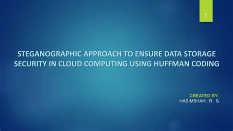 Data Storage Security Technique For Cloud Computing Ppt