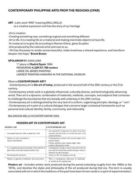 Cpar Reviewer Pdf Composition Visual Arts Shape