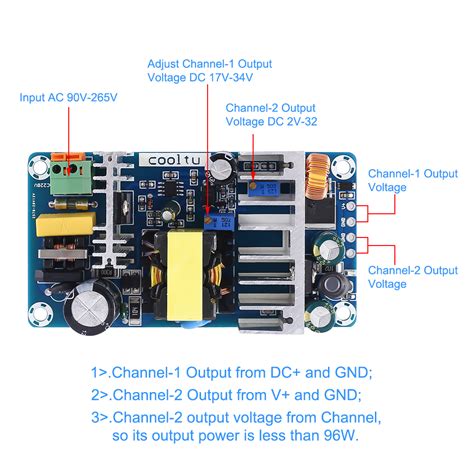 AC DC Converter V V To V V V W Dua Output Isolation Switching Power Supply Module