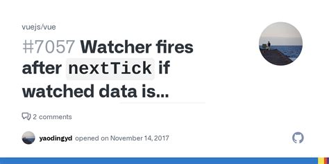 Watcher Fires After NextTick If Watched Data Is Changed In NextTick Issue 7057 Vuejs