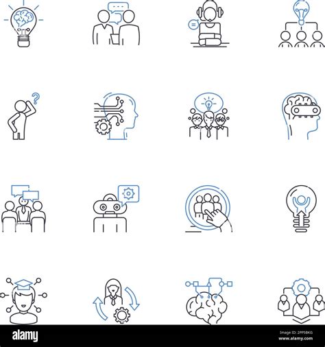 Problem Solvers Line Icons Collection Innovators Analytical Resourceful Collaborative
