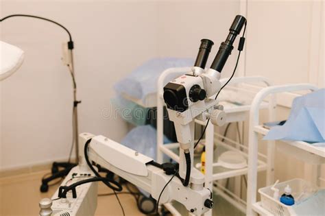 Colposcope For Detail Examination Of Disease Gynecologist Does