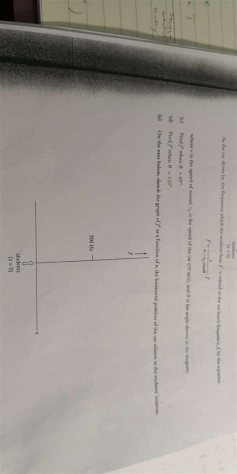 Solved For A Physics Lab Experiment On The Doppler Chegg Com