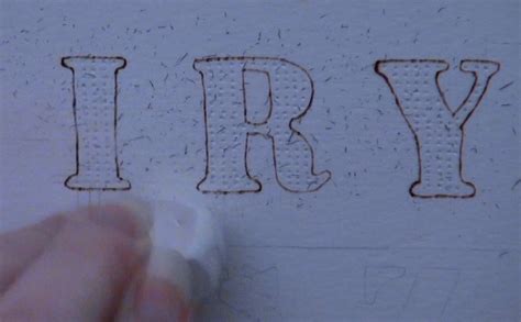 Lettering Textures Part 2 Pyrography Tutorial Wood Burning Techniques